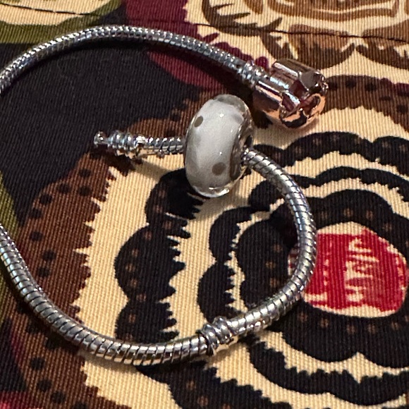 Pandora | Jewelry | Authentic Sterling Silver Pandora White And Grey ...